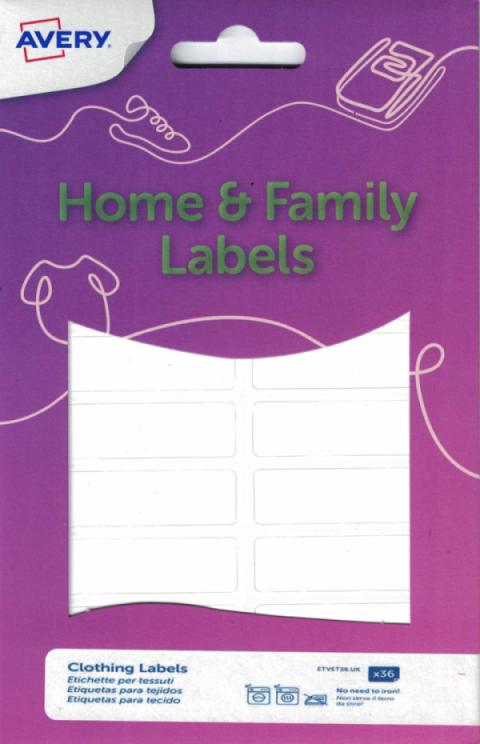 Clothing Labels Pack of 36 - Buy School Uniform and Workwear from Tots ...