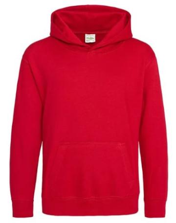 Zanshin Kai Karate Hoodie Red with Print on back - Red Dragons (AWD ...